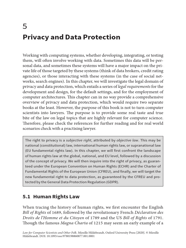 Privacy and Data Protection | PDF | Privacy | Fourth Amendment To The ...