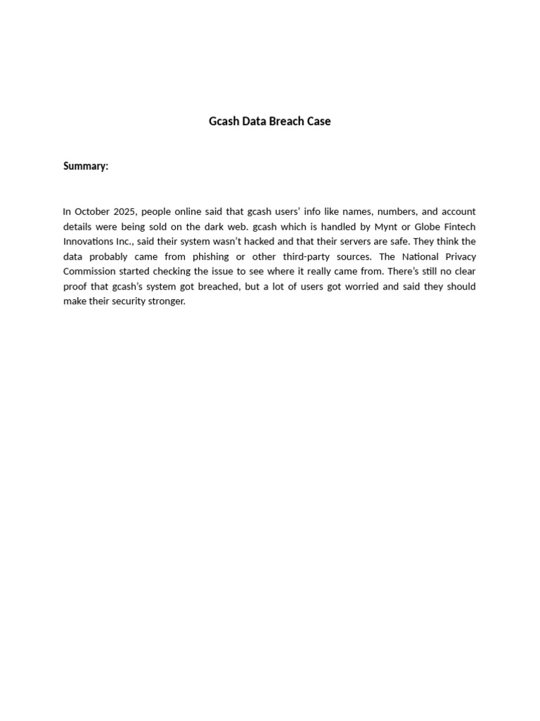 Gcash Case Summary | PDF