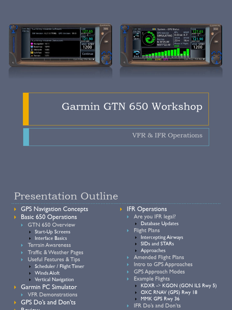 Garmin GTN 650 | PDF | Instrument Flight Rules | Aerospace