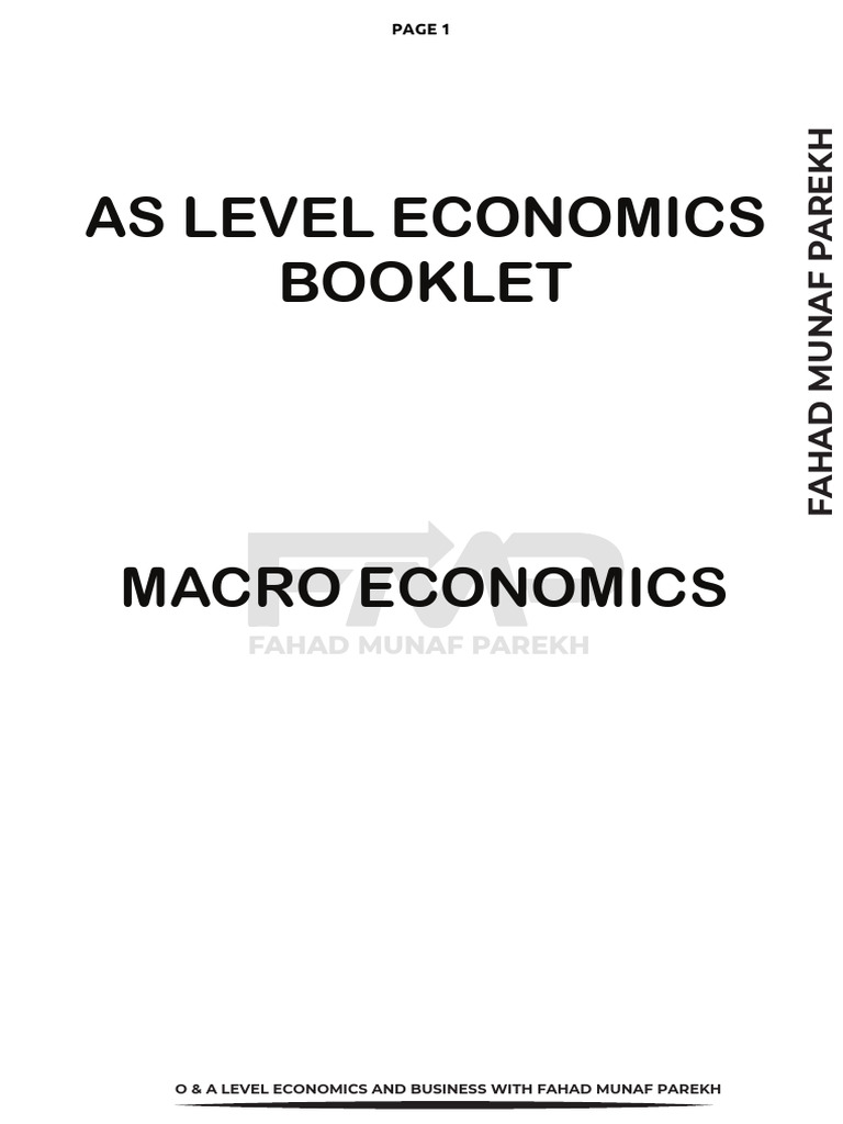 AS Level Economics Topics Overview | PDF | Economic Growth | Gross ...
