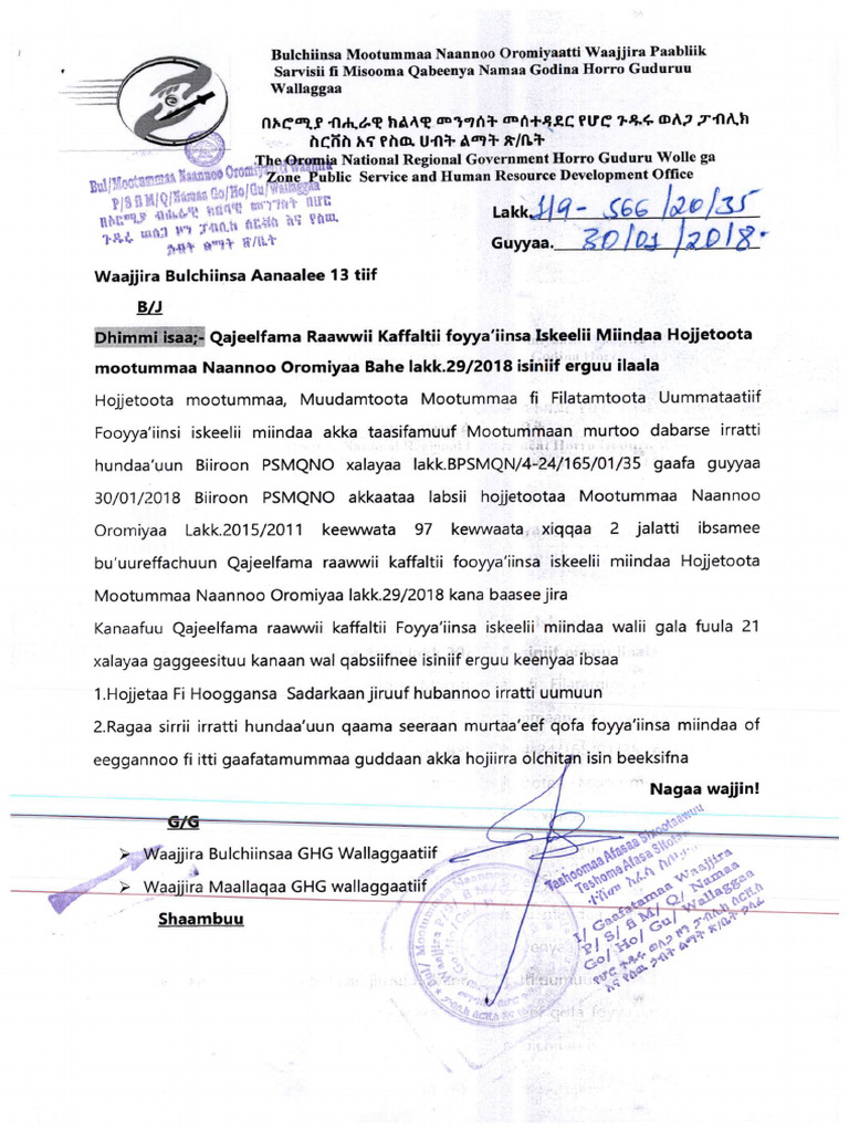 Miindaa Haaraa Bara 2018 | PDF