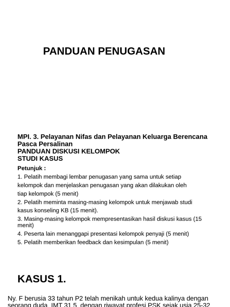 Penugasan ANC-USG | PDF