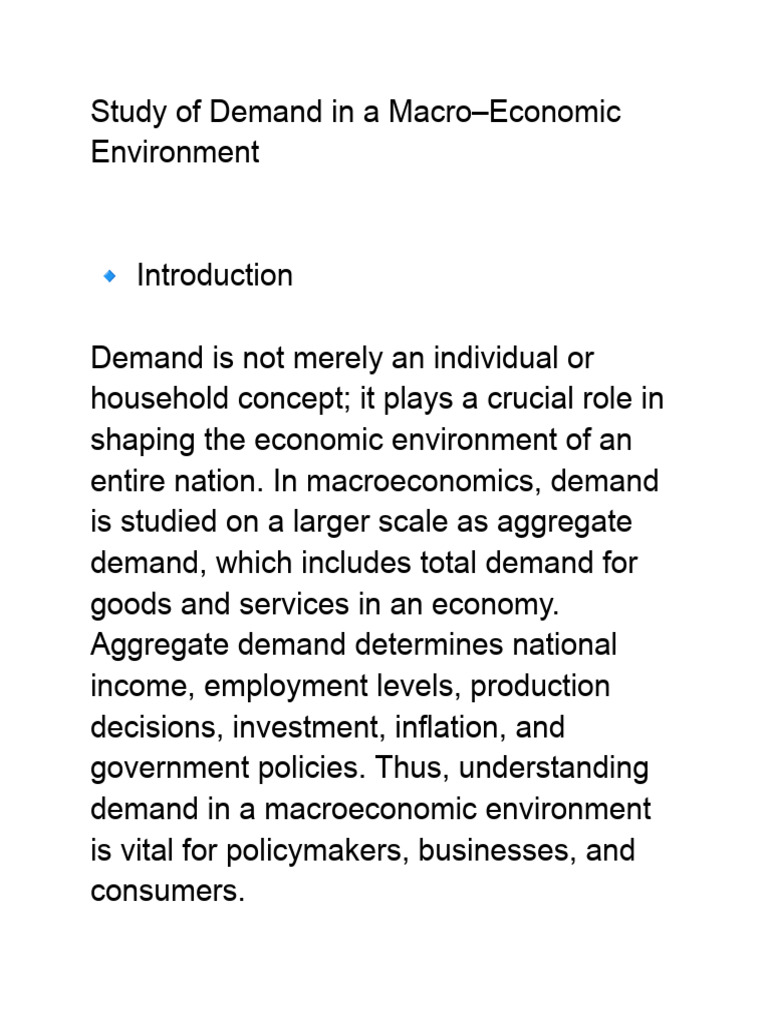 Understanding Aggregate Demand in Economics | PDF | Aggregate Demand ...