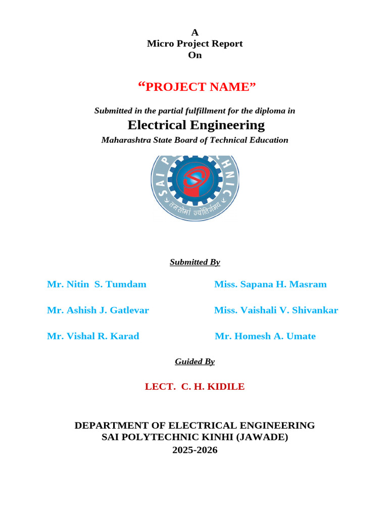 Micro Project Pages-2 | PDF
