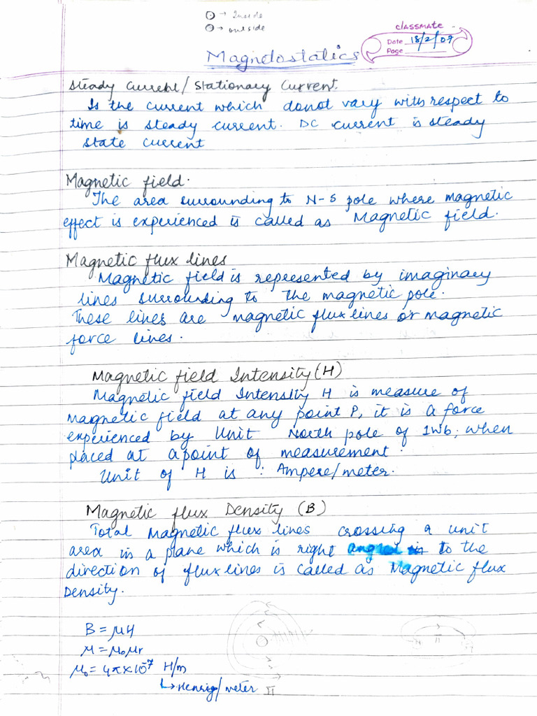 Magnetostatics Unit 2 EFT | PDF