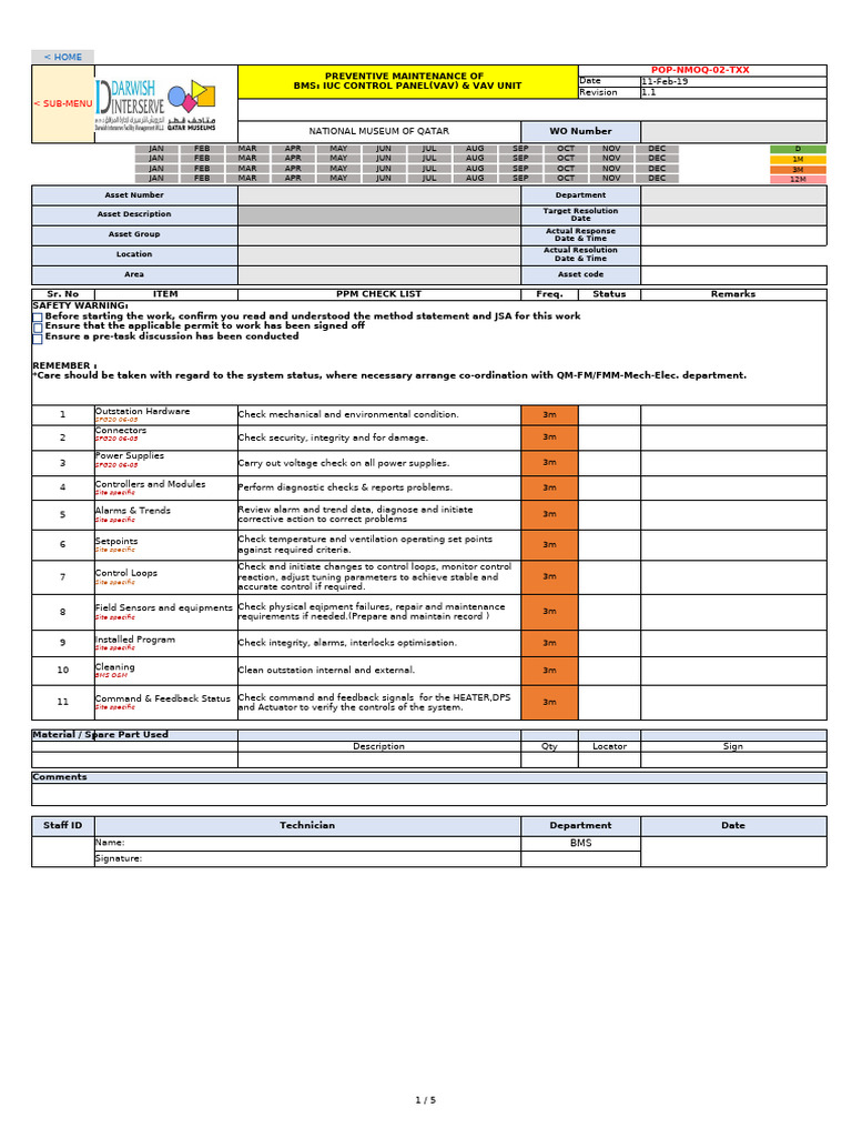 6. IUC Control Panel (VAV) & VAV Unit | PDF