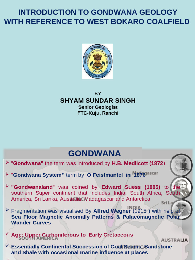 Gondwana Intro West Bokaro SSS | PDF | Rift | Shale