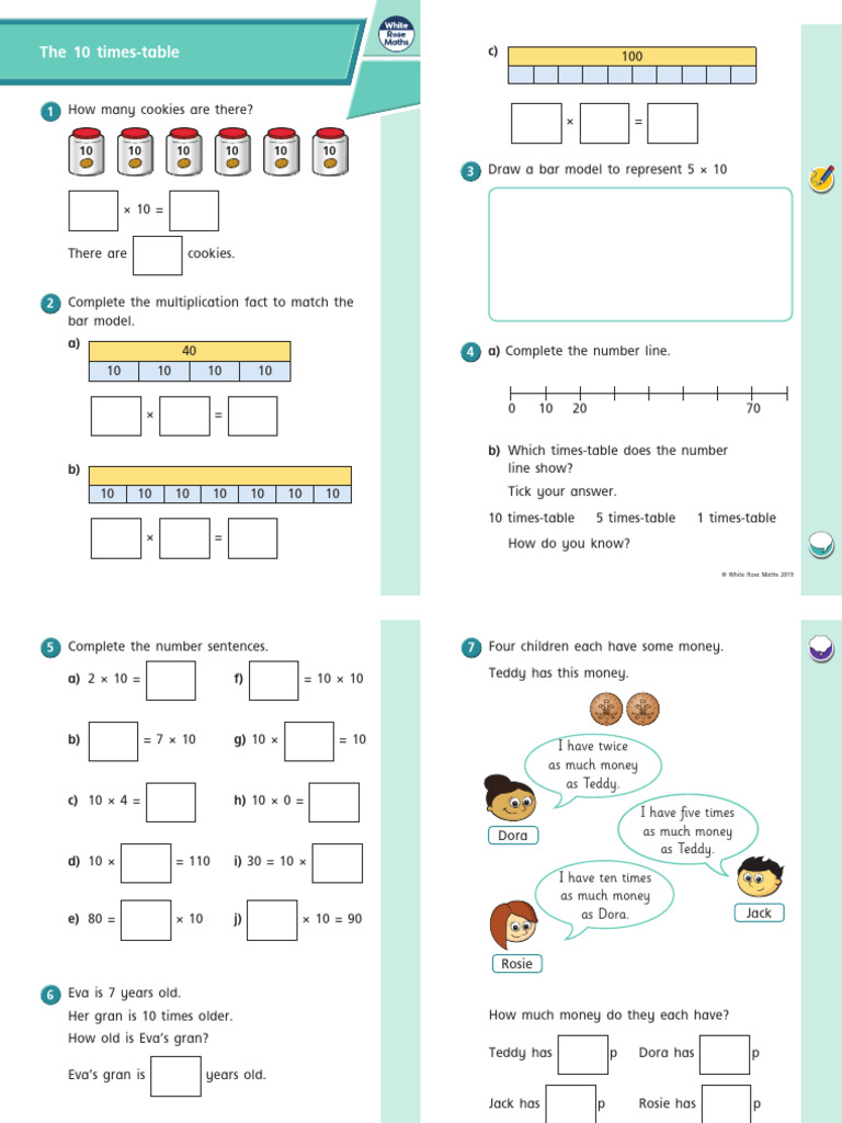 Y2 Lesson 1 The 10 Times Table PDF | PDF