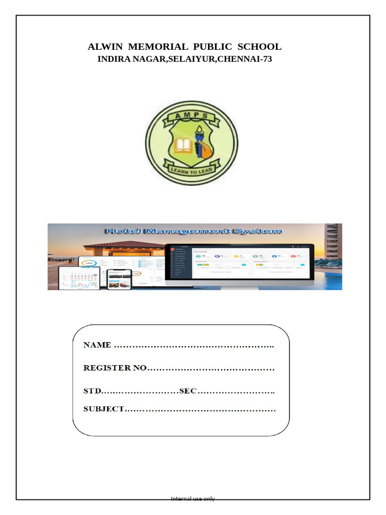 Alwin Memorial Public School | PDF | My Sql | Databases
