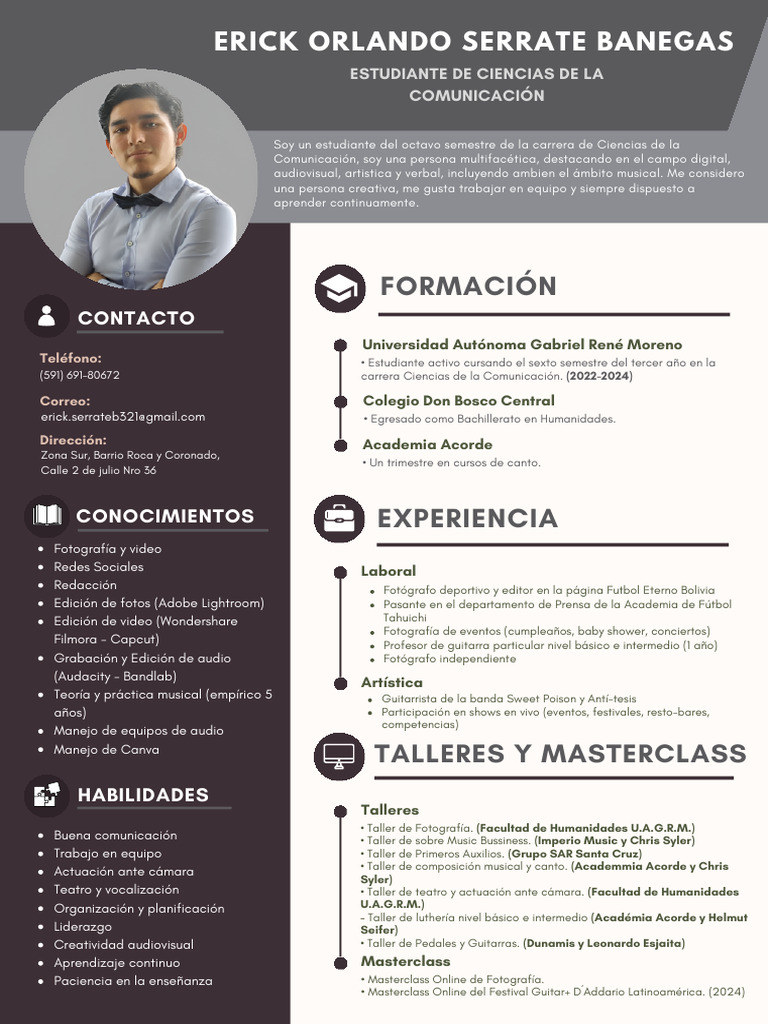 CV Erick Serrate | PDF