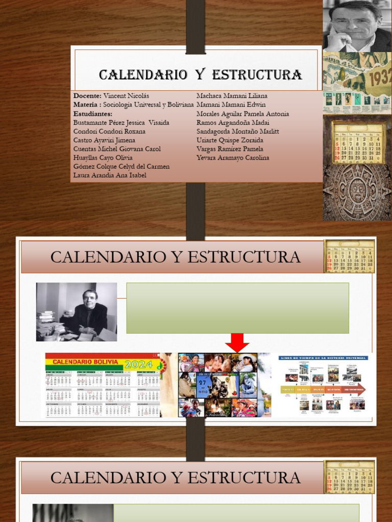 Calendario y Estructura Grupo 3 | PDF