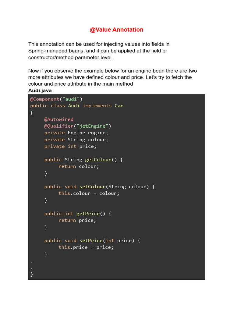 Value Annotations | PDF | Method (Computer Programming) | Programming Paradigms