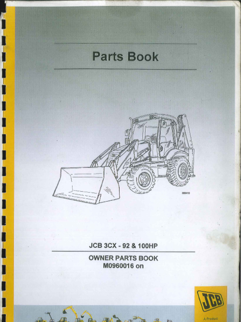 Owner Parts Book JCB 3CX 92 & 100HP | PDF