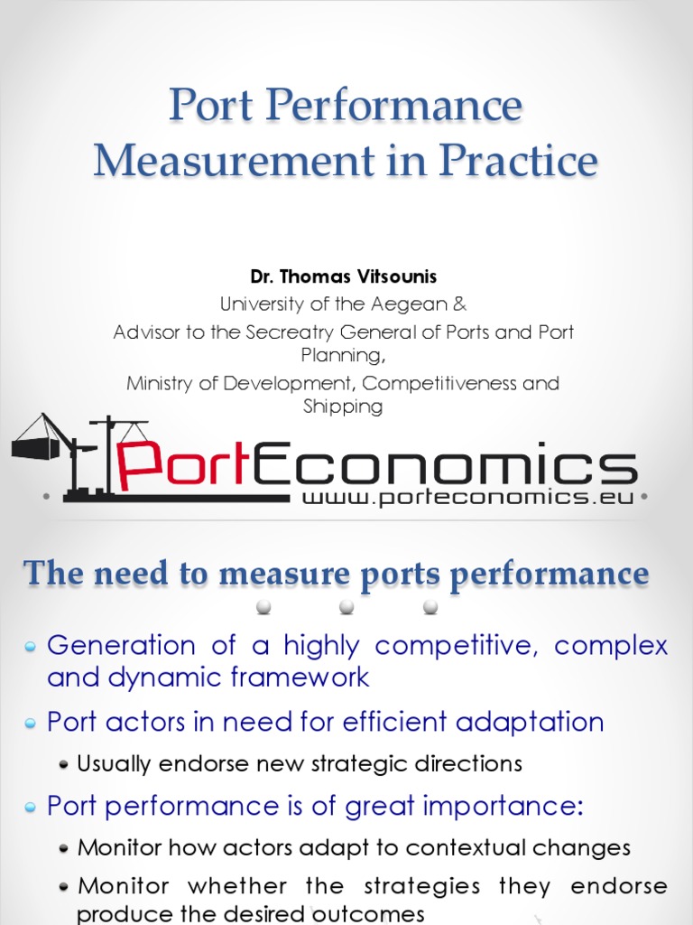 Port Performance Measurement in Practice-Vitsounis-Belgrade | PDF ...