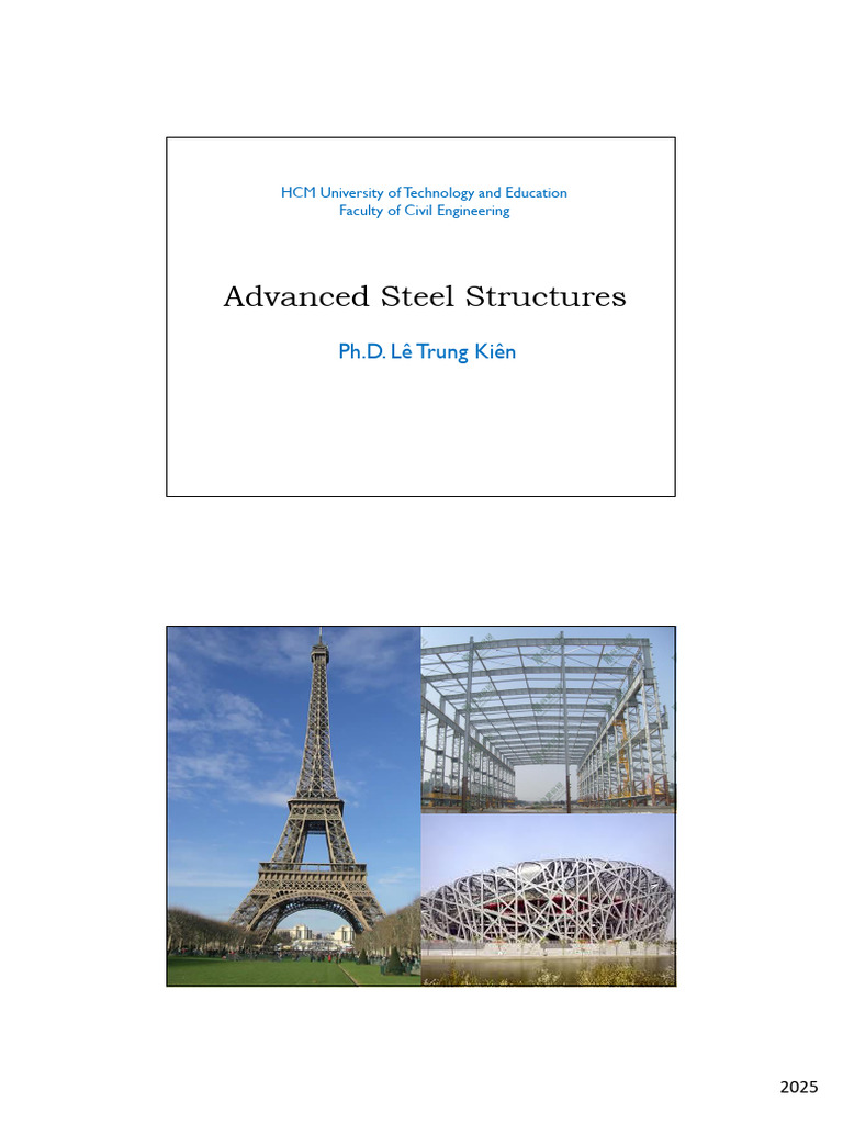 Advanced Steel Structure - Handout | PDF | Plasticity (Physics) | Beam ...