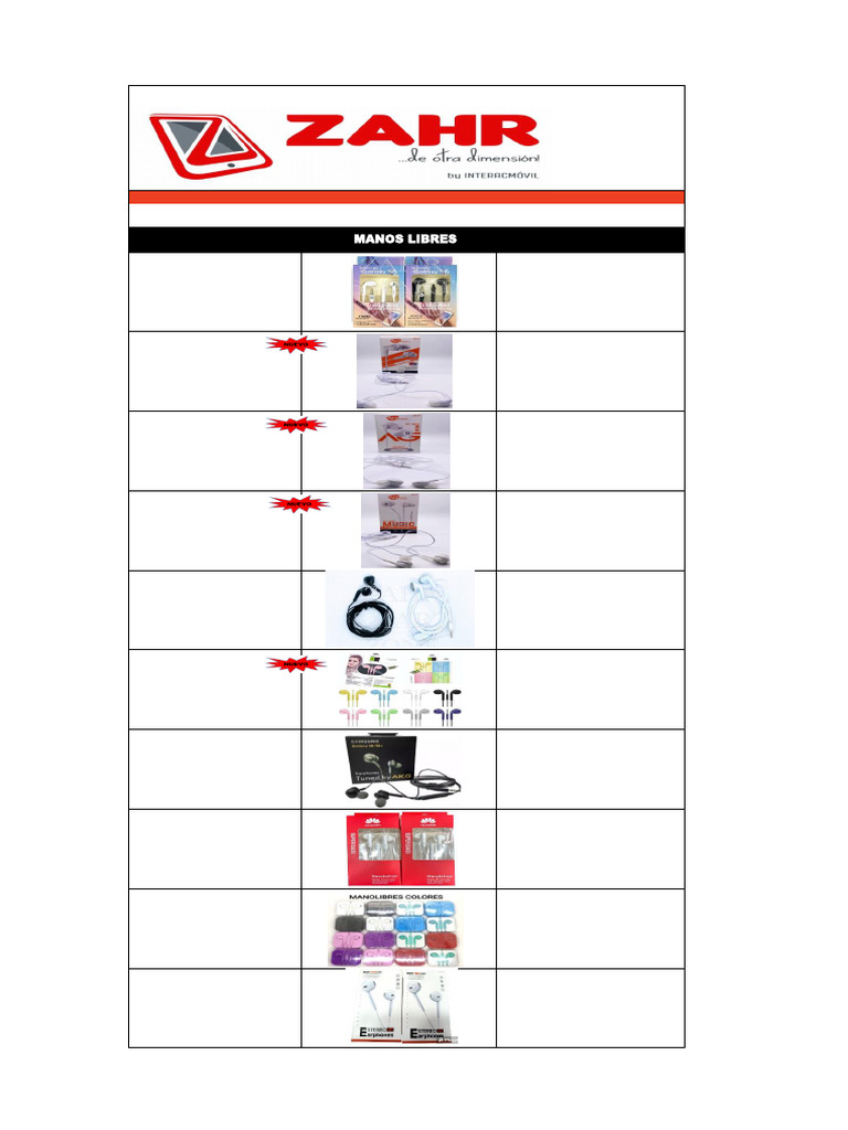 Catalogo Zahr Local 068 Mayorista | PDF | Electrónica | Electrónica ...