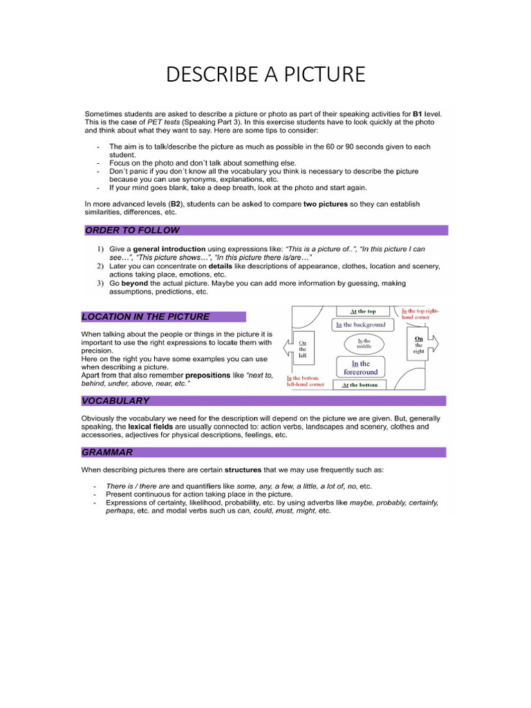 Picture Description | PDF