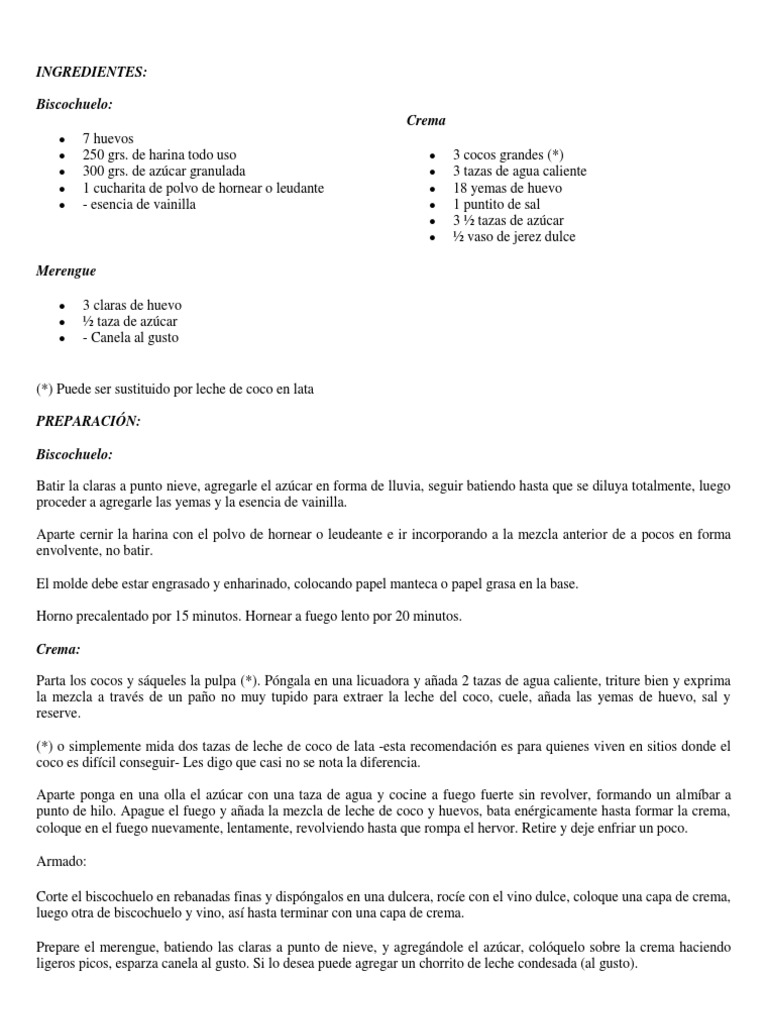 INGREDIENTES | PDF