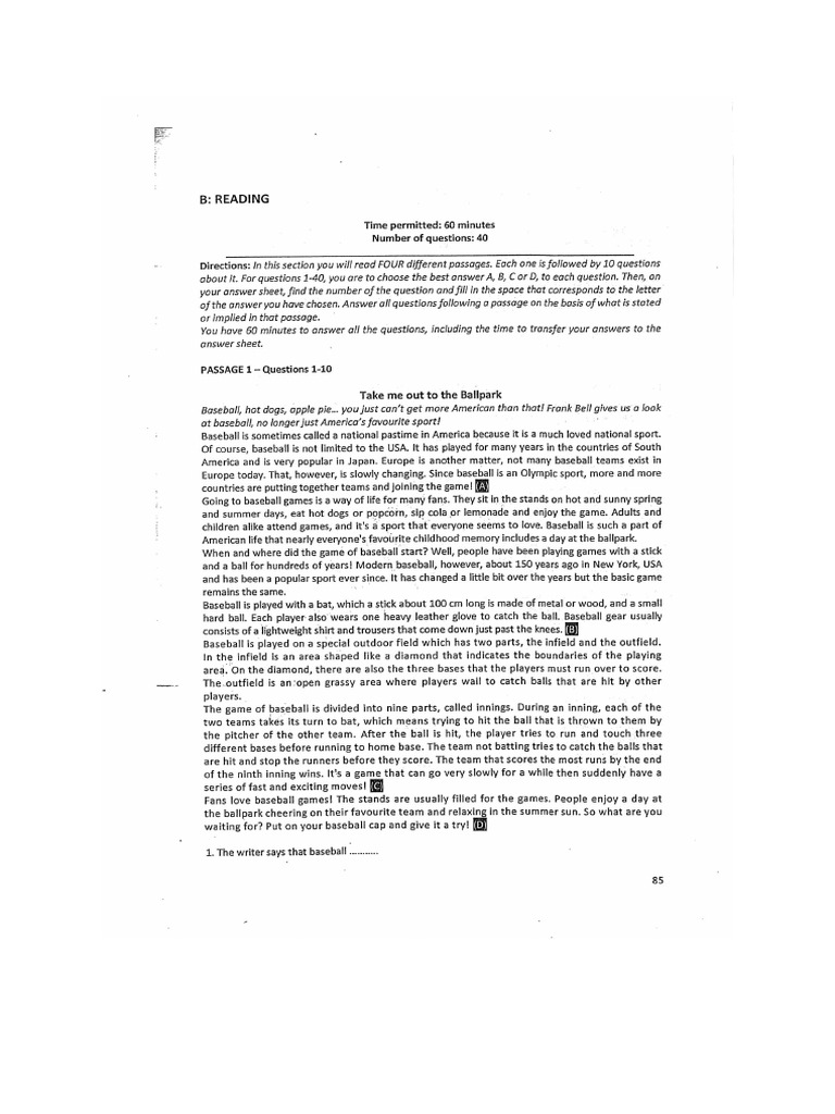 Reading B1 Test 7 Pdf