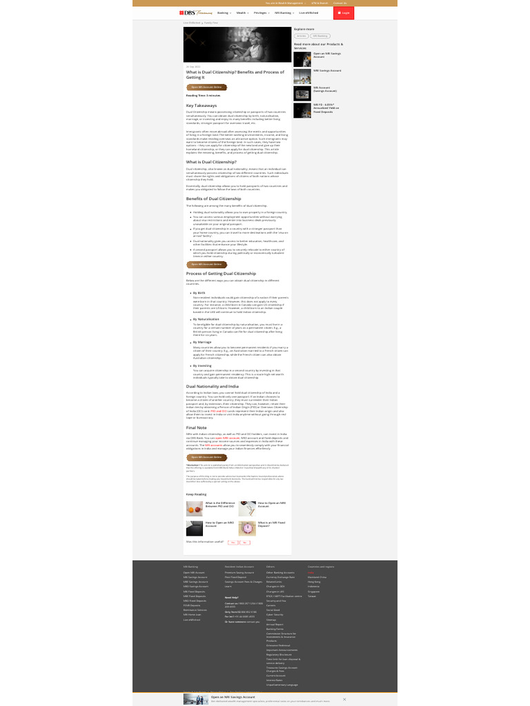 Dual Citizenship | PDF | Citizenship | Government And Personhood