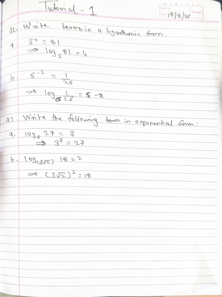 Math Tutorial 1 | PDF