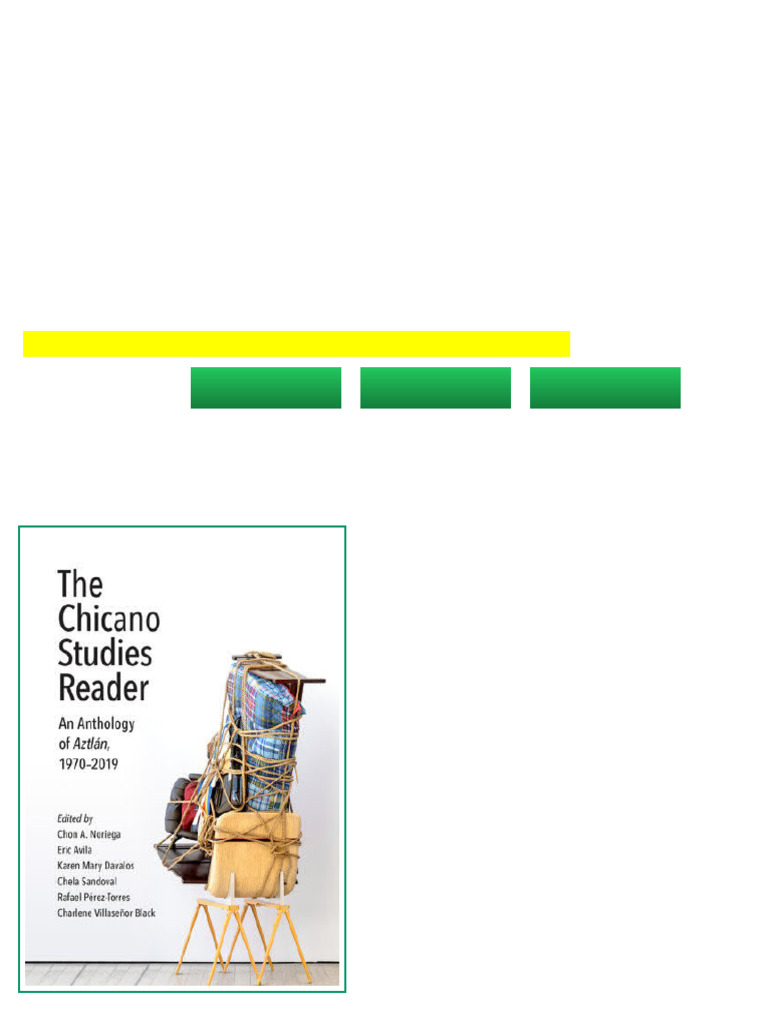 (Ebook) The Chicano Studies Reader: An Anthology of Aztlán, 1970―2019 ...