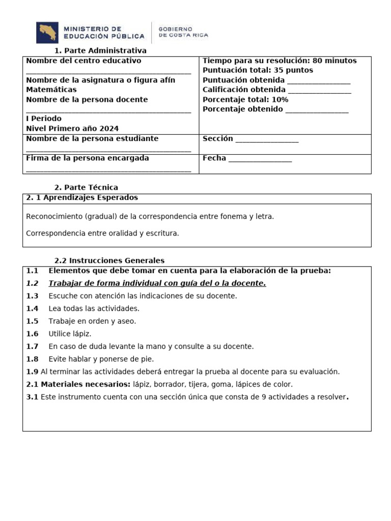 2ų Matem ticas -II Prueba Sumativa | PDF