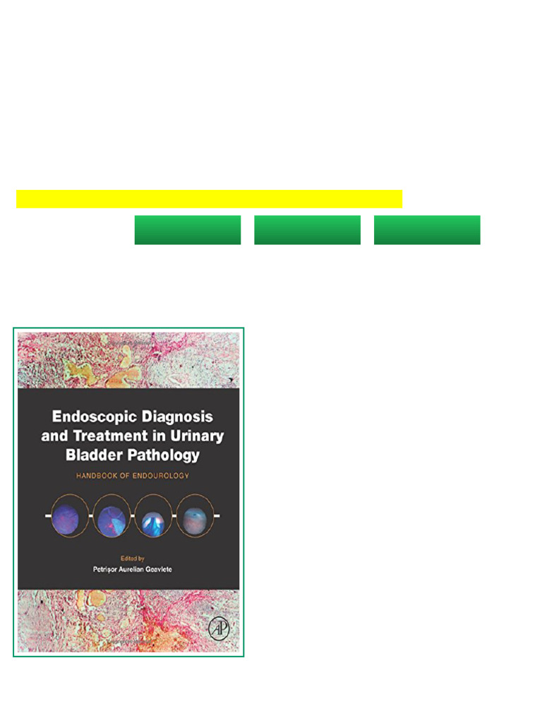 (Ebook) Endoscopic diagnosis and treatment in urinary bladder pathology ...