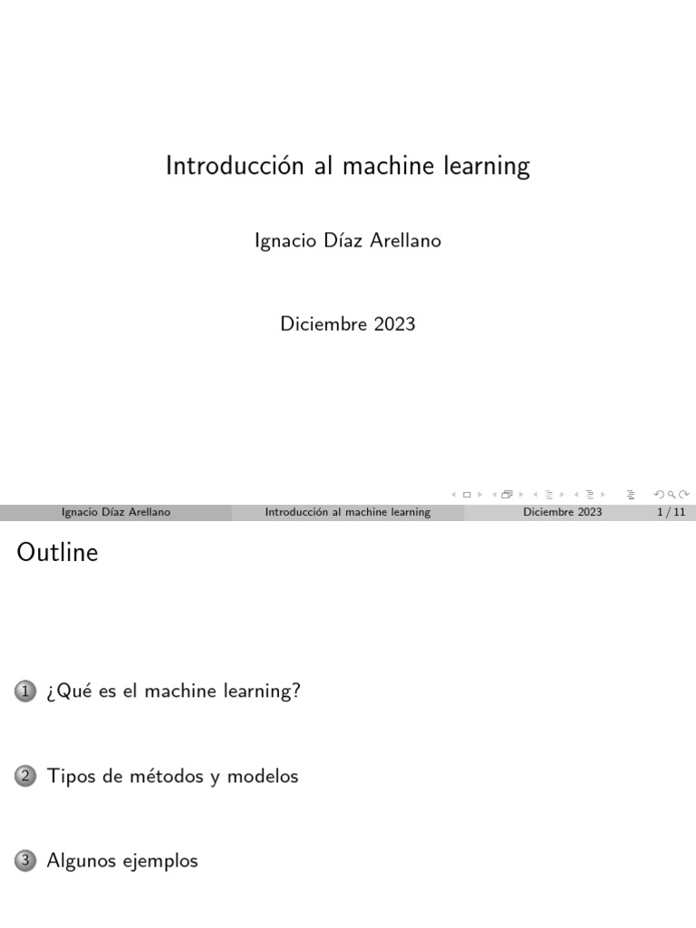 Presentación Introducción | PDF | Aprendizaje automático | Máquinas de ...