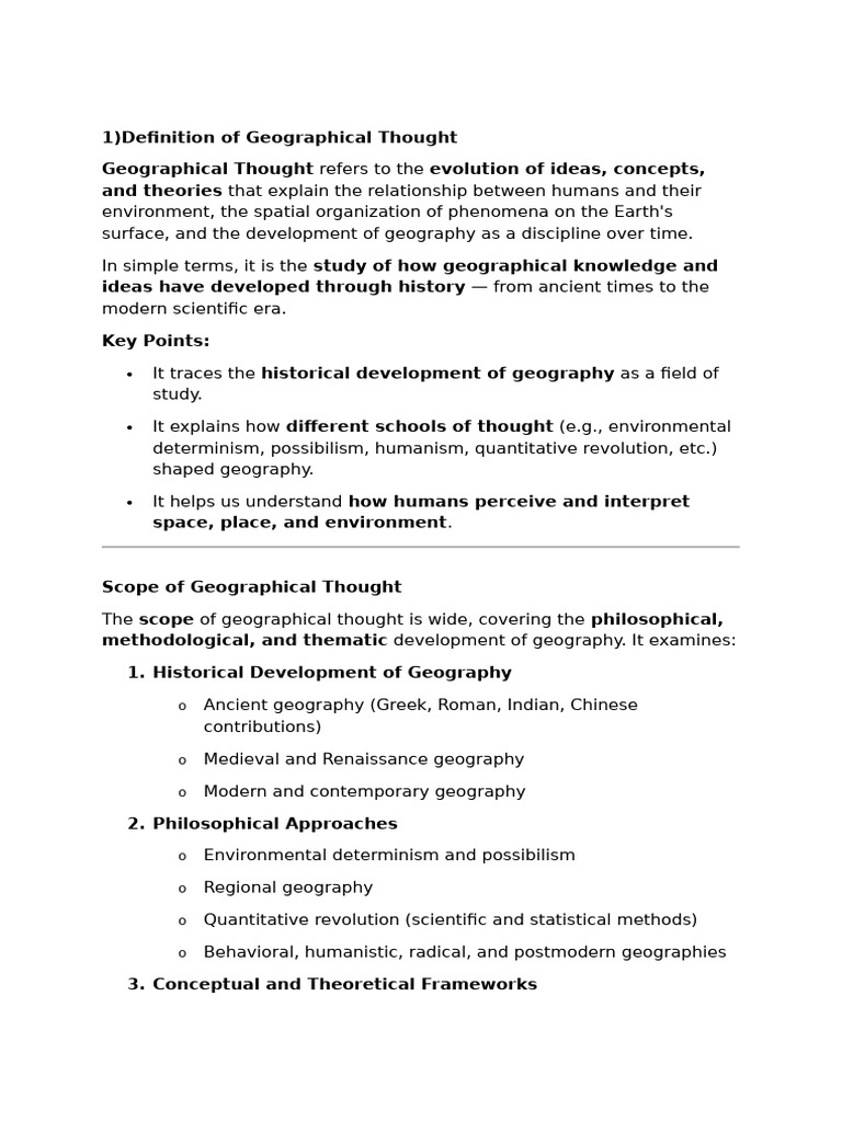 conceptual notes 2 | PDF | Geography | Science