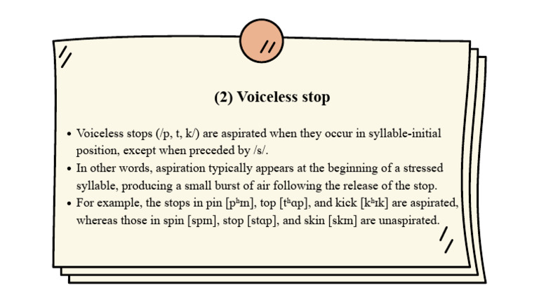 Voiceless Stop | PDF