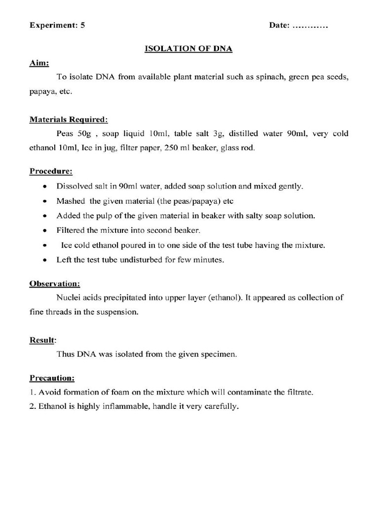 Bio Practicals Lab | PDF