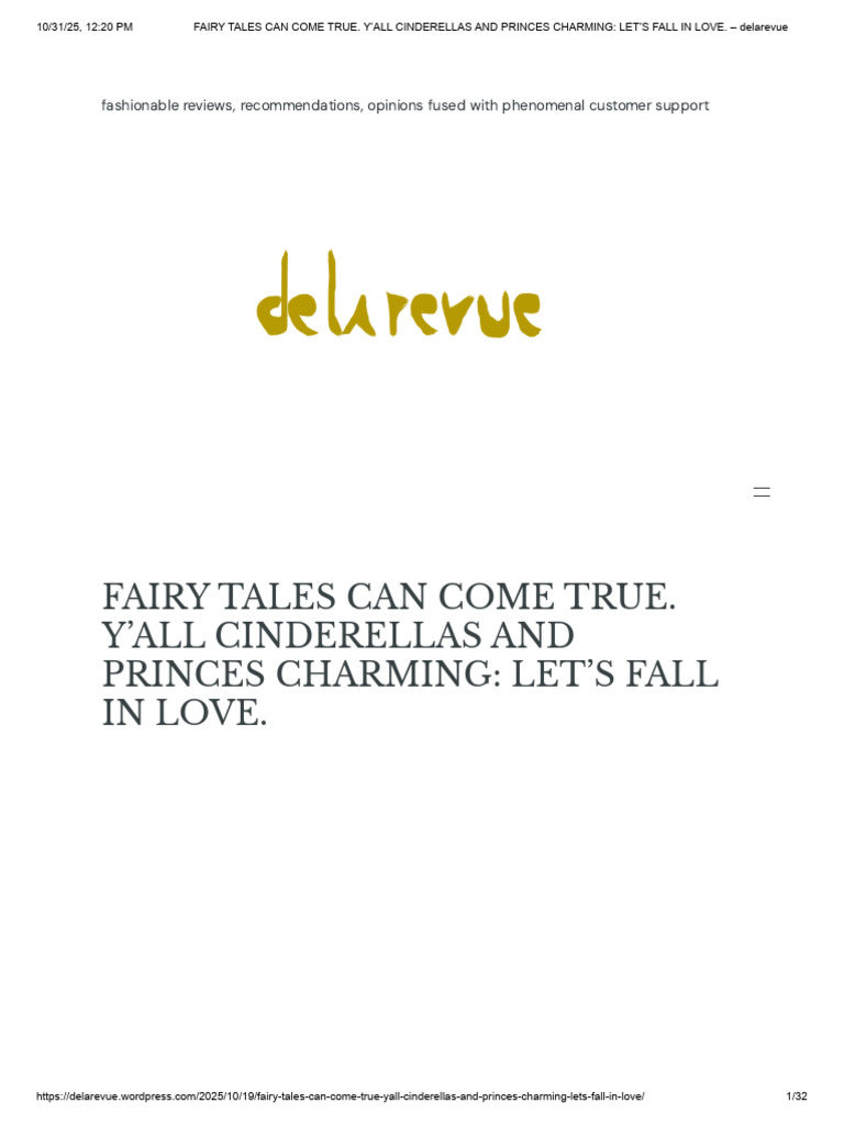 Fairy Tales Can Come True. Y'all Cinderellas and Princes Charming - Let ...