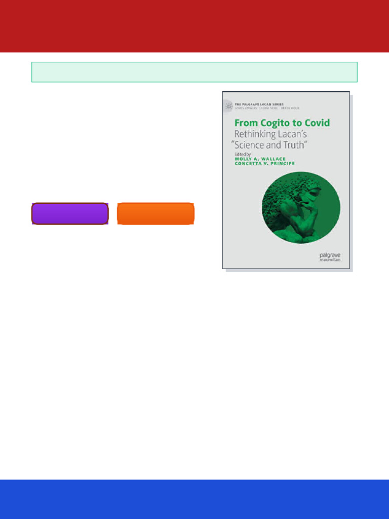 From Cogito to Covid: Rethinking Lacan’s “Science and Truth” (The ...