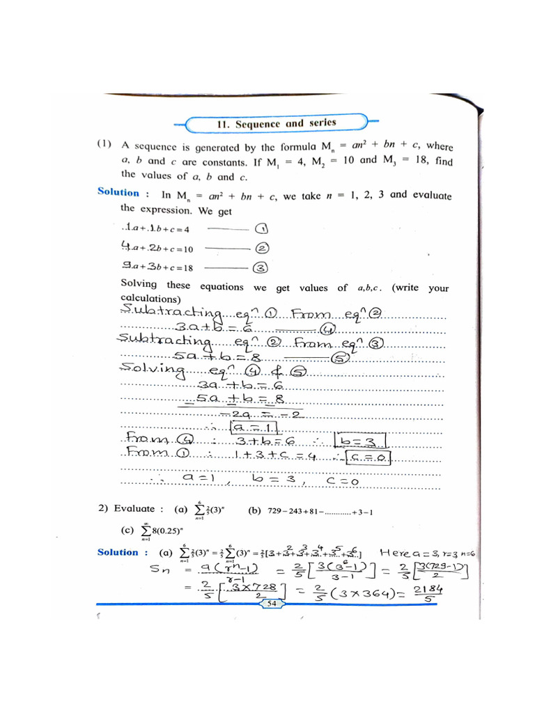 11 . Sequence and Series | PDF