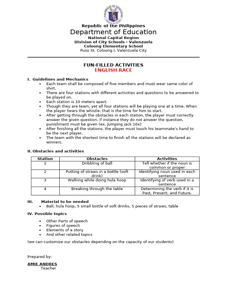 Coloong Es - Fun-Filled Activity | PDF | Verb | Linguistic Morphology