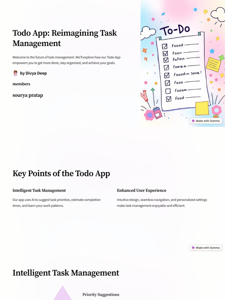 Todo App Reimagining Task Management | PDF | Artificial Intelligence ...