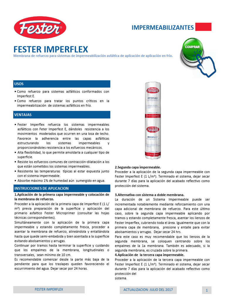 mx-ft-fester-imperflex-impermeabilizante-asfaltico-comprimido | PDF