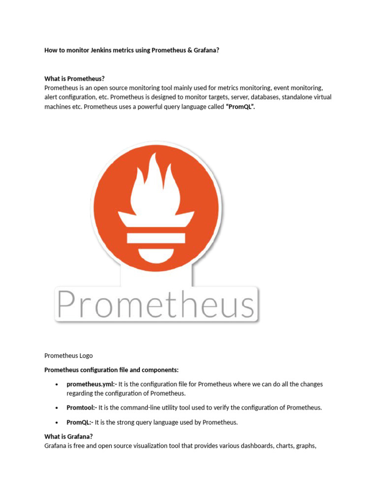 Monitor Jenkins Metrics with Prometheus & Grafana | PDF | Computing ...