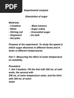 Temperature's Impact on Sugar Dissolution | PDF | Solvation | Water