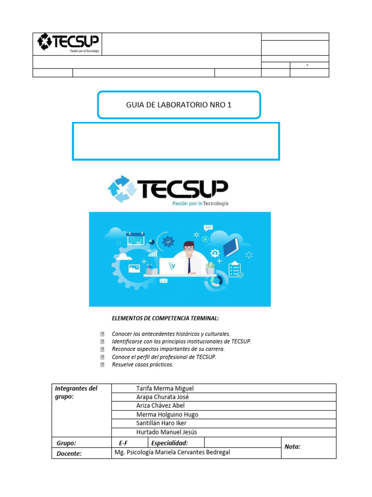 Guía de Laboratorio 1_ Perfil del estudiante dox (1) | PDF | Perú