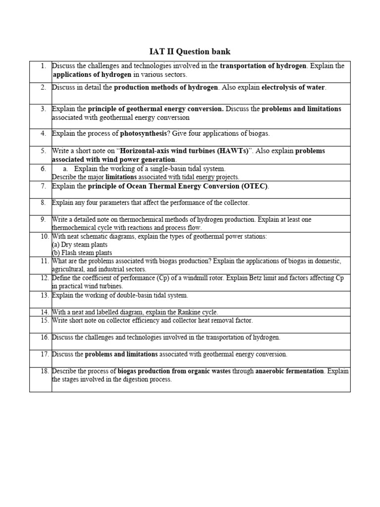 Hydrogen and Renewable Energy Concepts | PDF