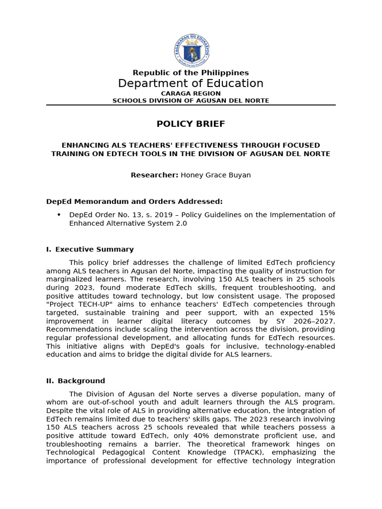 Policy Review | PDF | Educational Technology | Behavior Modification