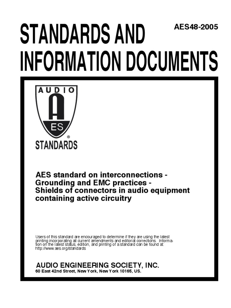 AES Grounding Paper | PDF | Electromagnetic Compatibility | Electrical ...