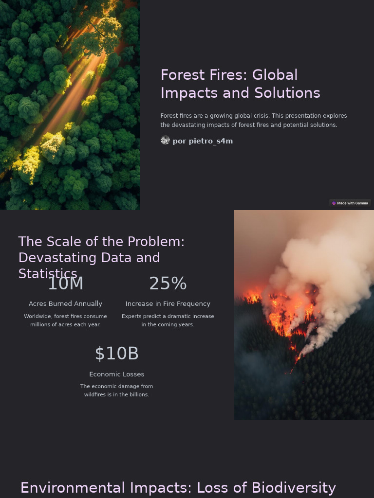 Forest Fires Global Impacts and Solutions | PDF | Wildfire | Forests
