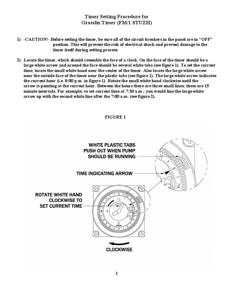 Grasslin Timer Setup Instructions | PDF | Timer | Manufactured Goods