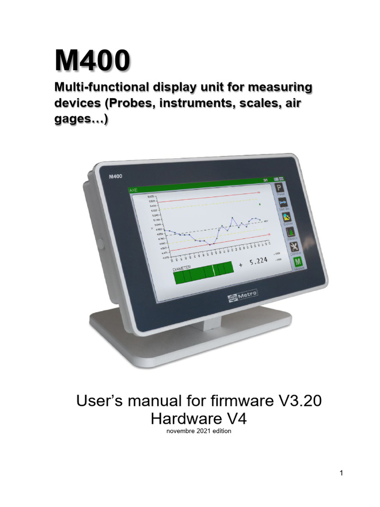 M400 Multi-Functional Display Manual | PDF | Usb | Programmable Logic ...