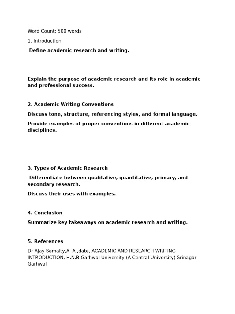 Academic Writing and Research Skills Assingment | PDF