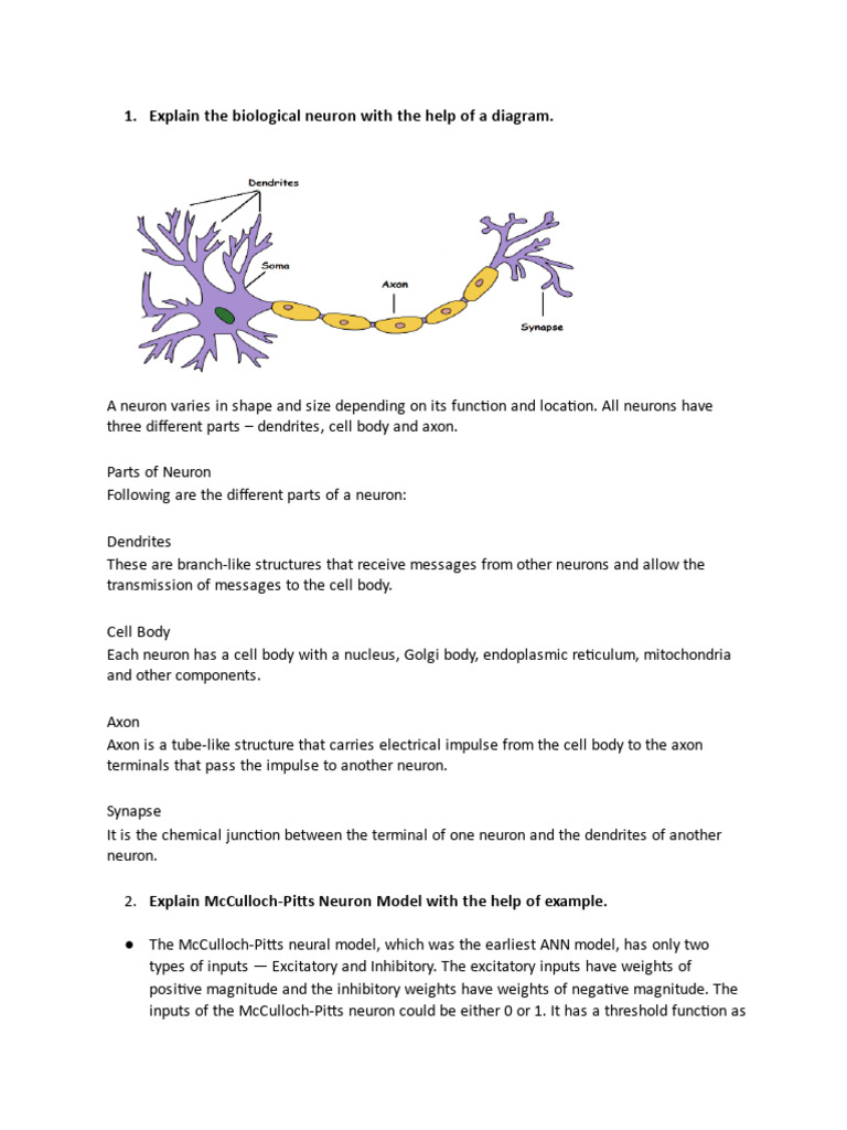 Neuron Models and Learning Rules Explained | PDF | Deep Learning ...