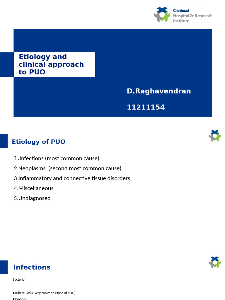 Etiology and Clinical Approach to PUO | PDF